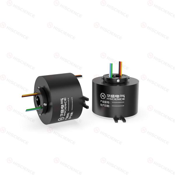 Quality Black Through Bore Slip Rings 24 Circuits 5A For CCTV / Surveillance Systems for sale