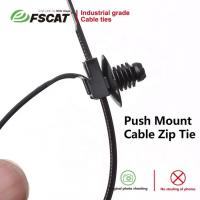 Quality Black Car Cable Ties Eco Friendly Push Mountable Nylon 3.6*150mm CE ROHS for sale