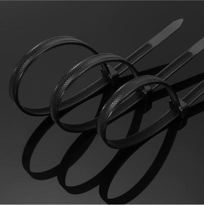 China 300*7.6mm Zip Ties Heavy Duty 12 Inch V-Shaped Toothed Double Sided With 200 LBS Tensile Strength Self Locking Nylon Cable Ties for sale