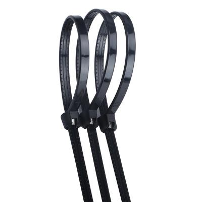 China 100 Pcs Pack Self Locking Plastic Metal Inlay Cable Ties Metal Inlay Cable Tie Seal 8*200mm for sale