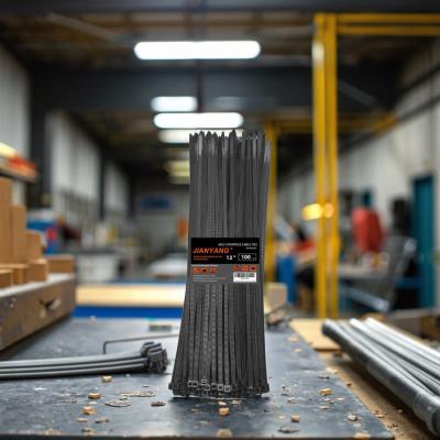 China Hot Sale High Quality Nylon Zip Ties 350mm Exclusive High Tensile Double Sided Toothed Cable Ties Outdoor for sale