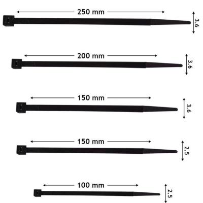 China Factory Cable Wires Wraps Straps Zip Tie Nylon Cable Ties for sale