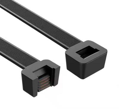 China Hot Sale High Quality Nylon Zip Ties 300mm Exclusive High Tensile Double Sided Toothed Cable Ties Outdoor 450mm 350mm for sale