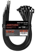 Quality 8.8*610mm Long Plastic Zip Ties Plastic Tie Wire Lightweight Weather Resistant for sale