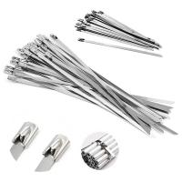 Quality 304 316 Stainless Steel Zip Ties PVC Coated Eco Friendly For Bunding Wires for sale