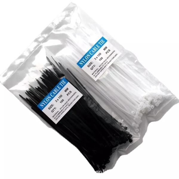 Quality 3.6x100mm Self Locking Nylon Cable Ties Heavy Duty Customizable for sale