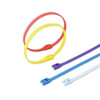 Quality 400mm Length Colour Cable Ties Nylon PA66 UV Resistant For Outdoor Use for sale
