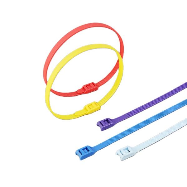 Quality 400mm Length Colour Cable Ties Nylon PA66 UV Resistant For Outdoor Use for sale