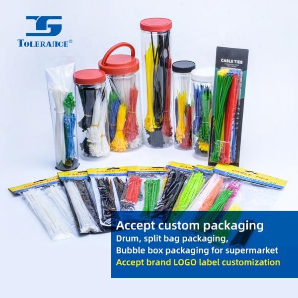 Quality Standard Mountable Head Cable Tie 4.8*160MM Nylon Tie Wrap Customized for sale