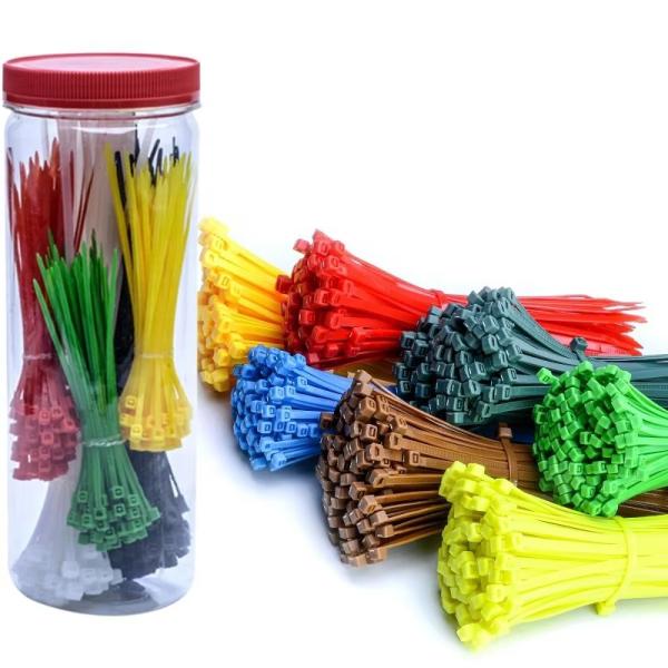 Quality 200mm Length Color Coded Cable Ties High Tensile Strength Coloured Zip Ties for sale