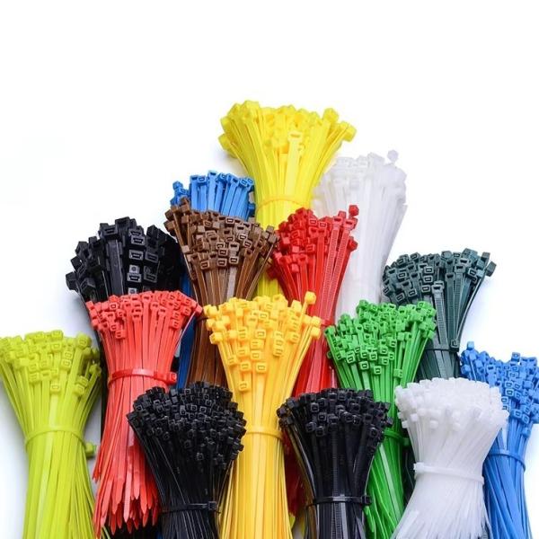 Quality 60mm-1500mm Length Colour Cable Ties UV Resistant Widely Used for sale
