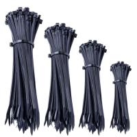 Quality Black Plastic Self Locking Cable Ties 66 Nylon Zip Ties 4.8*120mm Size for sale