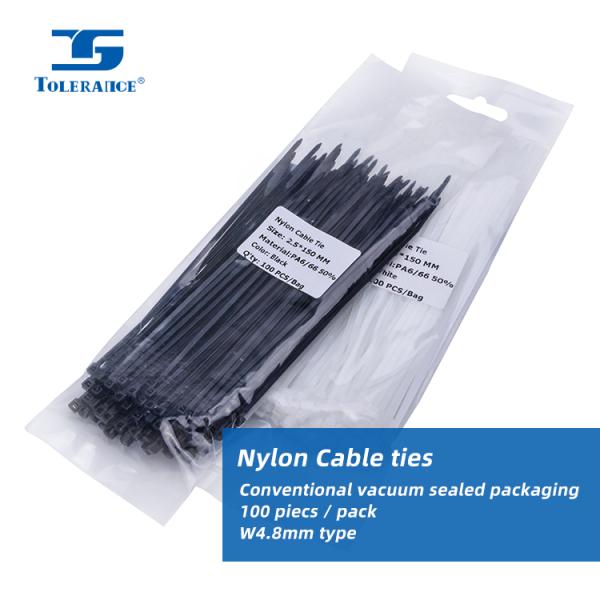Quality Standard Mountable Head Cable Tie 4.8*160MM Nylon Tie Wrap Customized for sale