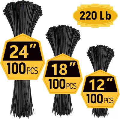 China 12 Inches 220 lb Heavy Duty Cable Ties - 300 Pieces per Pack for sale
