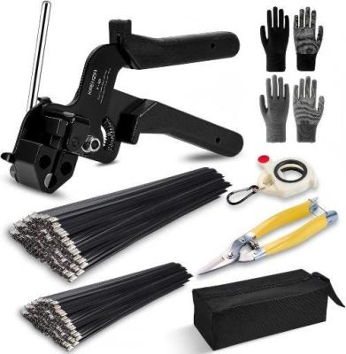 China Stainless steel strap gun kit: Includes 300 straps, with 150 each of 8-inch and 12-inch sizes for sale