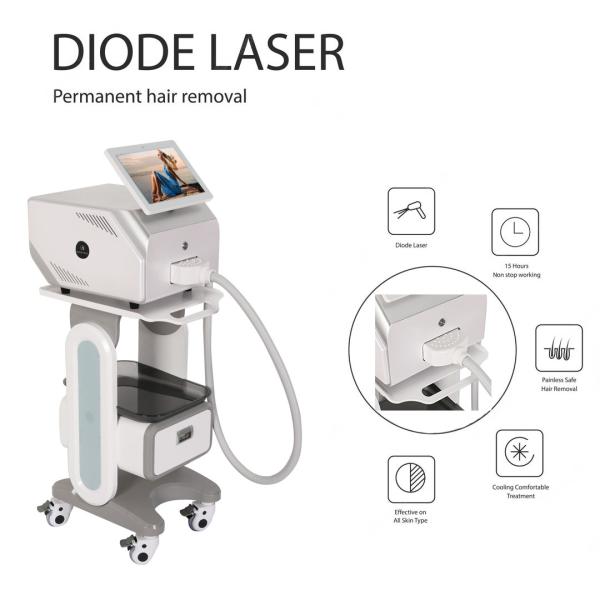 Quality Professional Laser Permanent Hair Removal Machine 808nm Hair Removal Machine 1 - 120J/cm2 for sale