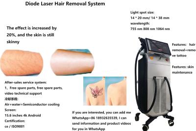 Cina Equipaggiamento medico per la depilazione laser 755 808 940 1064nm Laser depilazione macchina salone in vendita