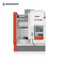 Quality VTC65 Automatic CNC Vertical Lathe Machine High Accuracy With Three Jaw Chuck for sale