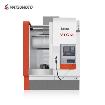 China VTC65 Automatic CNC Vertical Lathe Machine High Accuracy With Three Jaw Chuck for sale