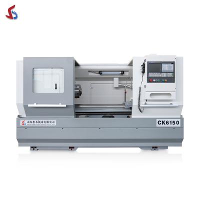 China CK6150 Horizontal CNC Lathe Machine Flat Bed Structure Metal Turning Machine for sale