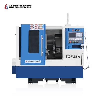 China Tck36A CNC 45 Degree Slant Bed Metal Lathe Machine Fanuc System Medium Duty for sale