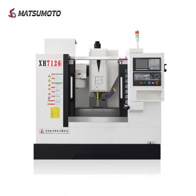 China XH7126 CNC Metal Milling Machine 3 Axis 800x260mm With 4KW Servo Motor for sale