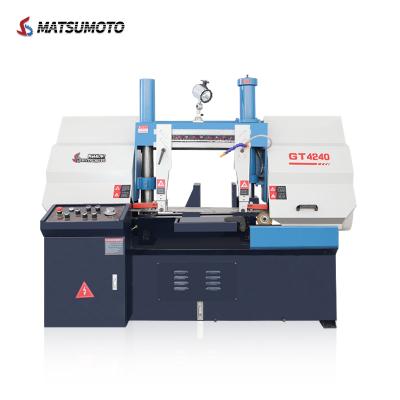 China Hydraulic Control GT4240 Industrial Metal Cutting Bandsaw Double Column 19-86m/Min for sale