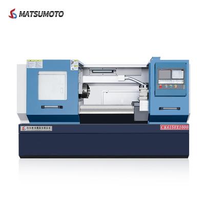 China CK6150 Horizontal Flat Bed CNC Lathe Machine CK6163 Metal Lathe Two Three Gear for sale