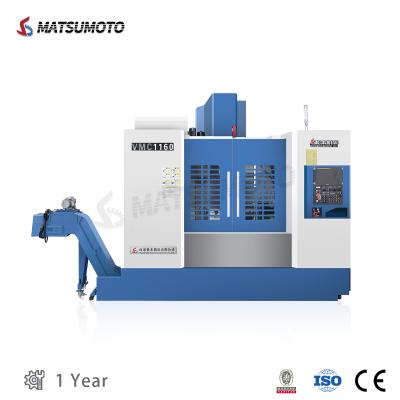 China VMC1160 Vertical CNC Machining Center with High-Speed Spindle for Precision Metal Cutting and 1200*600mm Table Size for sale