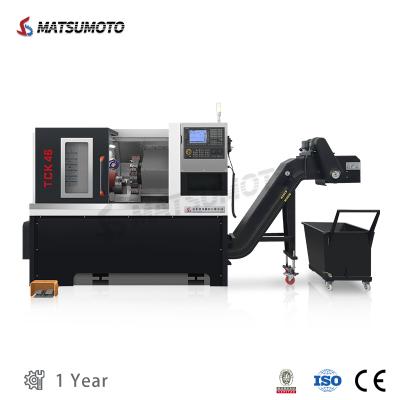 China TCK46 High Precision Slant Bed CNC Lathe Machine with 450mm Maximum Turning Diameter and 4000rpm Spindle Speed for sale