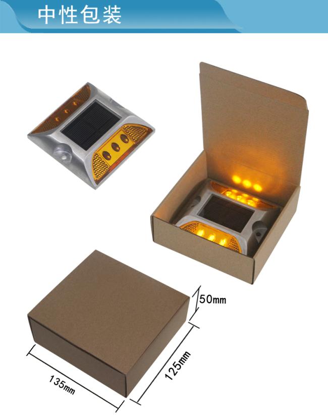 Solar LED road stud in traffic application