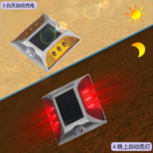 Solar LED road stud packaging