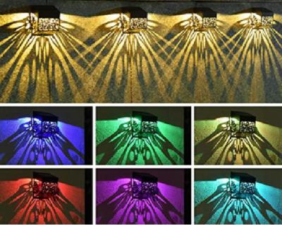 China Constant Bright Solar Fence Light RGB Model Garden Auto Color Changing for sale