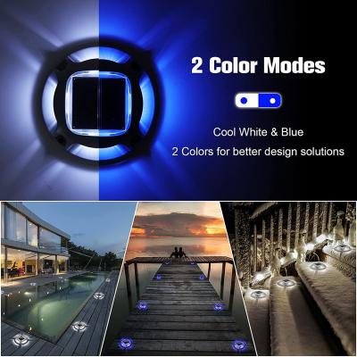 China Solar Powered Outdoor Deck Light Stainless Steel Solar Deck Lights Mini Solar Deck Lights Solar Stair Step Lights for sale