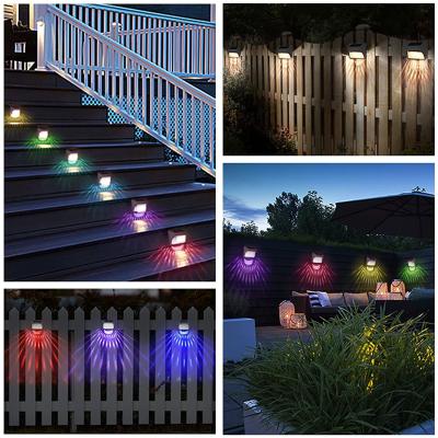 China Zonne-energie tuin licht voor patio trap buitentuin padlamp Zonne wand hek licht for sale