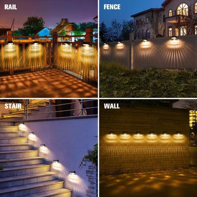 China Solar Garden Street Courtyard Decorative Light Solar Powered Led Wall Mount Lamp Outdoor Fence Light for sale