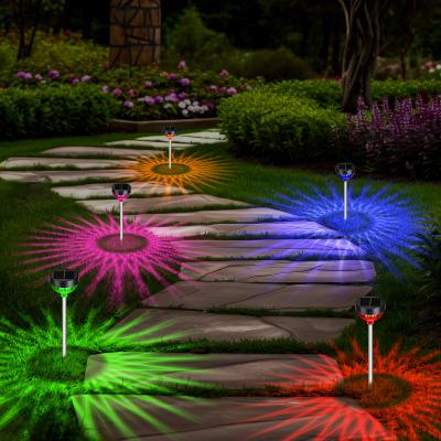 China Solar Powered LED Garden Lights with Weatherproof Design Monocrystalline Solar Panel ABS PC and 10LM Warm for sale