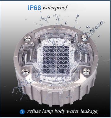 중국 알루미늄 합금 및 500m까지의 시력 거리를 가진 123*50mm 태양 LED 도로 스터드 판매용