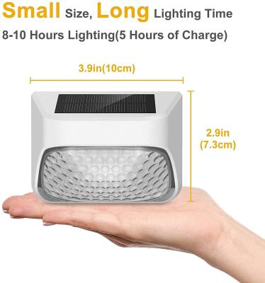 China 15 Hours Working Time Solar Fence Lights for Steps Fence Desk Railing and Stairs Warm White RGB Light Color for sale