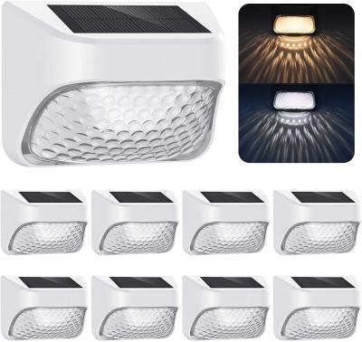 China 15 Hours Working Time Solar Fence Lights for Steps Fence Desk Railing and Stairs Warm White RGB Light Color for sale