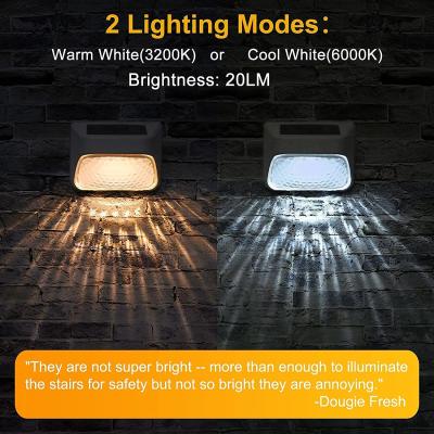 Cina IP65 Lampada a parete solare impermeabile con 3 luci RGB bianche calde a LED in vendita