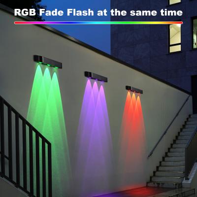 China 200mAh Solar Powered IP65 Waterproof ABS PMMA LED Fence Light with Warm White RGB for sale