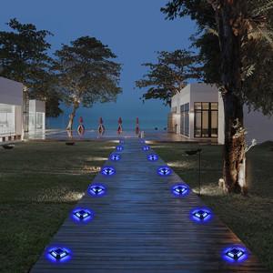 Chine Lumières solaires de quai Lumières de pont de chemin d'accès Lumières marines extérieures Éclairage solaire IP68 étanche pour le chemin de marche Passerelle étape Escalier Marquage de piscine Avertissement à vendre