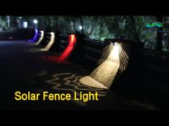 LED Solar Fence Light Rechargeable Ultra Bright With Aluminum Casing