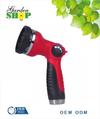 China 8 Pattern Adjustable Water  Spray Hose Nozzle for sale