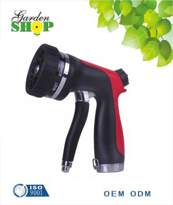 China 8 pattern garden water spray hose nozzle for sale