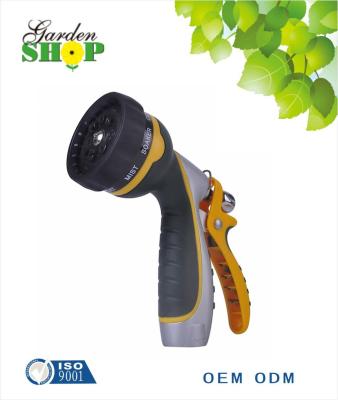 China 8 Pattern Adjustable Water spray gun High Pressure Garden Spray Hose Nozzle for sale