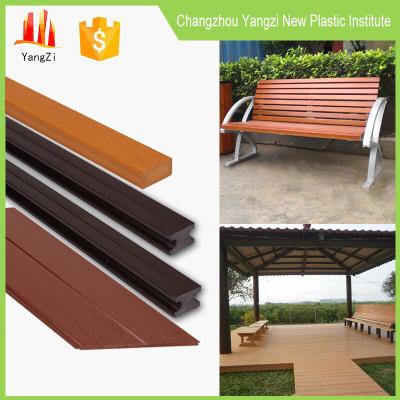 China PS plastic outdoor decking material for flooring,bench,chair similar with WPC and wood for sale