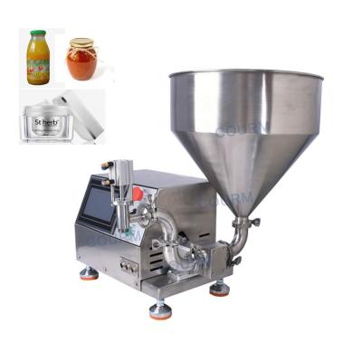 China Semi automatic Rotor Pump Thai Curry Paste Peanut Butter Lotion Chilli Sauce Jam Bottle Honey Ketchup Paste Filling Machine for sale