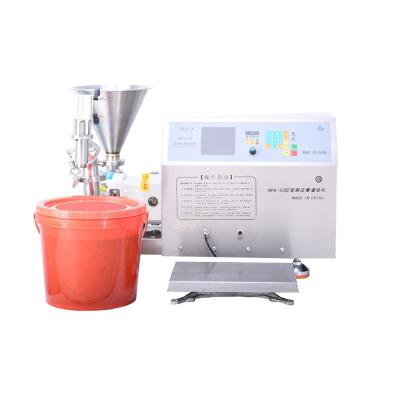 China Desktop 10L Laundry Detergent Oil Foundation Servo Motor Semi Automatic Lobe Pump Filling Paste Machine Water Bottle Glass 304SS for sale